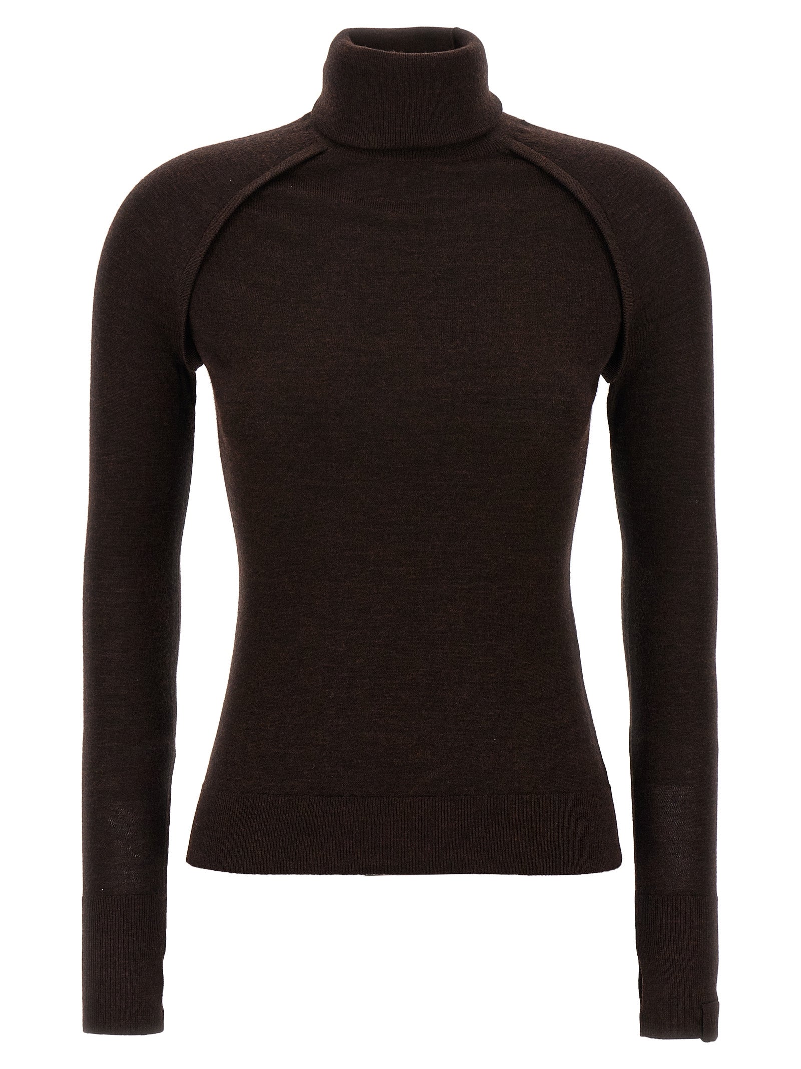 Victoria Beckham Piping Top Marrone | Wanan Luxury