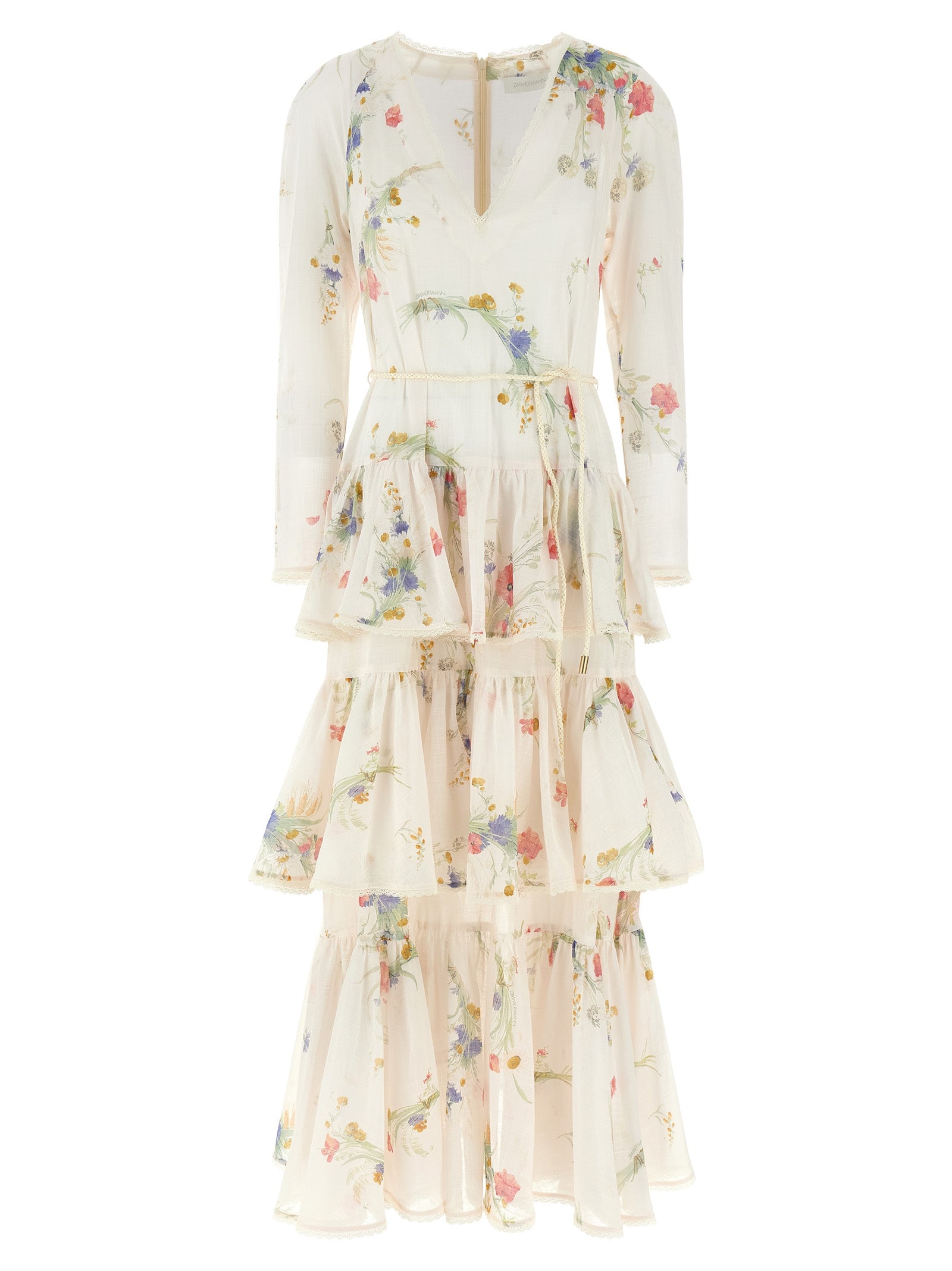 Zimmermann Lucky Maxi Abiti Bianco | Wanan Luxury